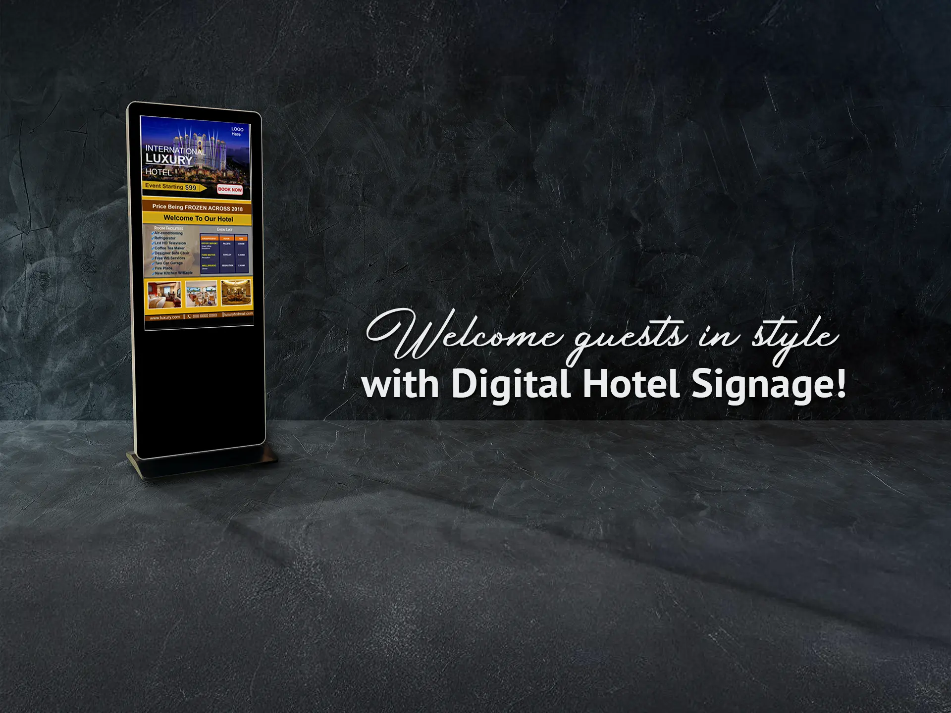 Buying Digital Hotel Signage in China for Hospitality